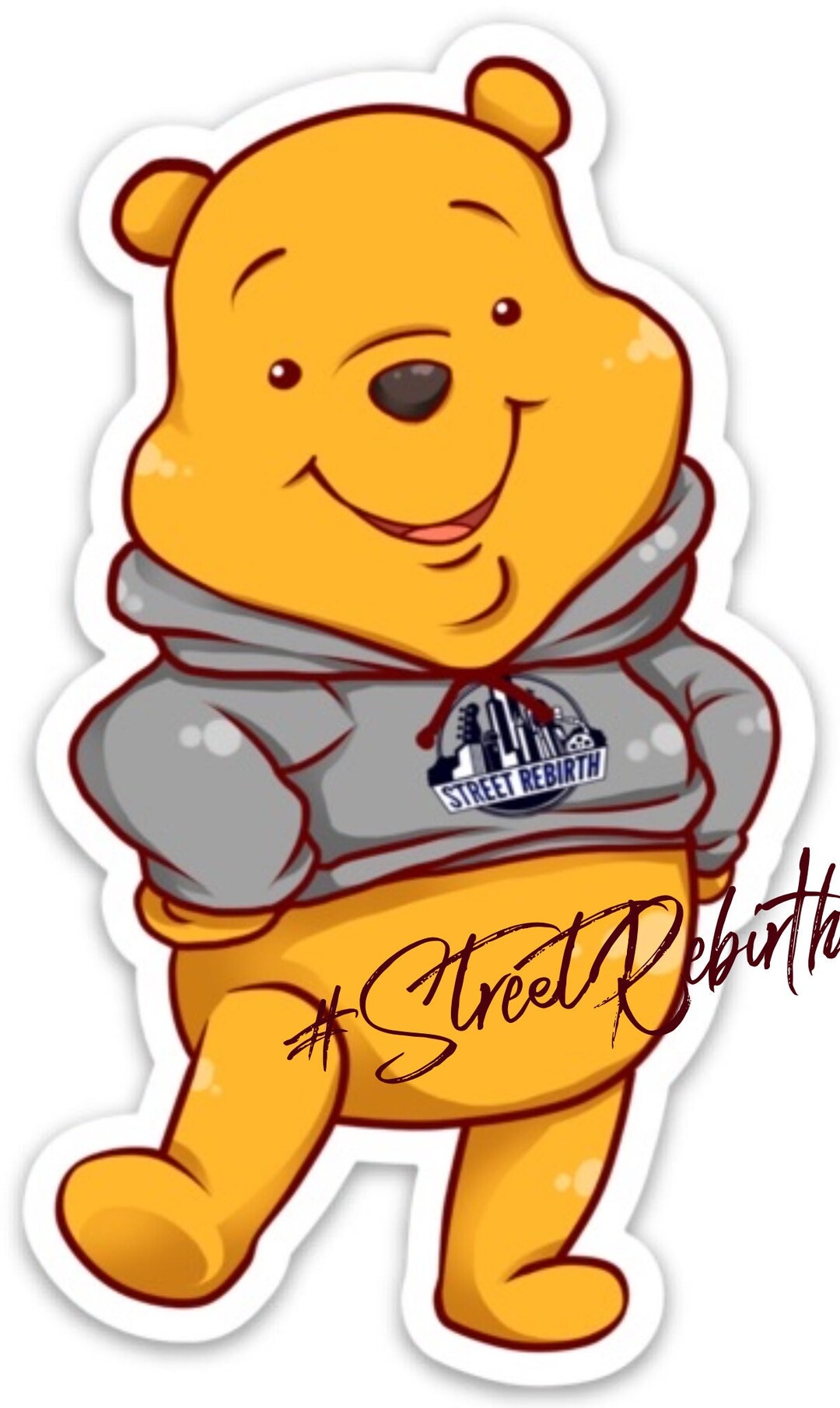 Chibi Cute Cartoon Bear Sticker 4 Inch Vinyl Stickers, Laptop Decal ...