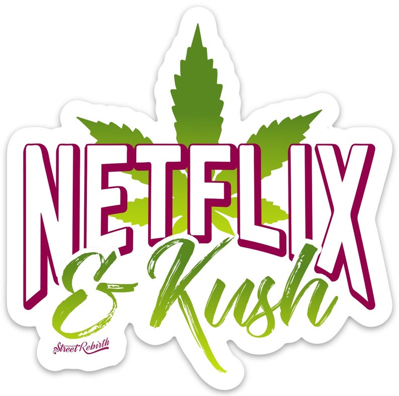 Flix and Kush 4 Inch Vinyl Stickers Laptop Decal Water - Etsy