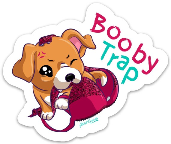Electronics & Accessories Decals & Skins Small Gift Puns Booby Trap Pun ...