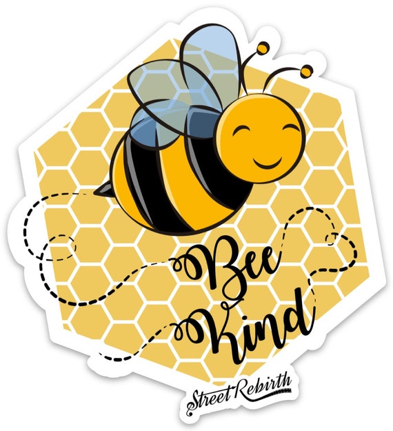 Bee Kind 4 Inch Vinyl Stickers Laptop Decal Water Bottle | Etsy