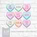 Conversation Hearts Png/svg - Candy Hearts Valentines Png/svg ...
