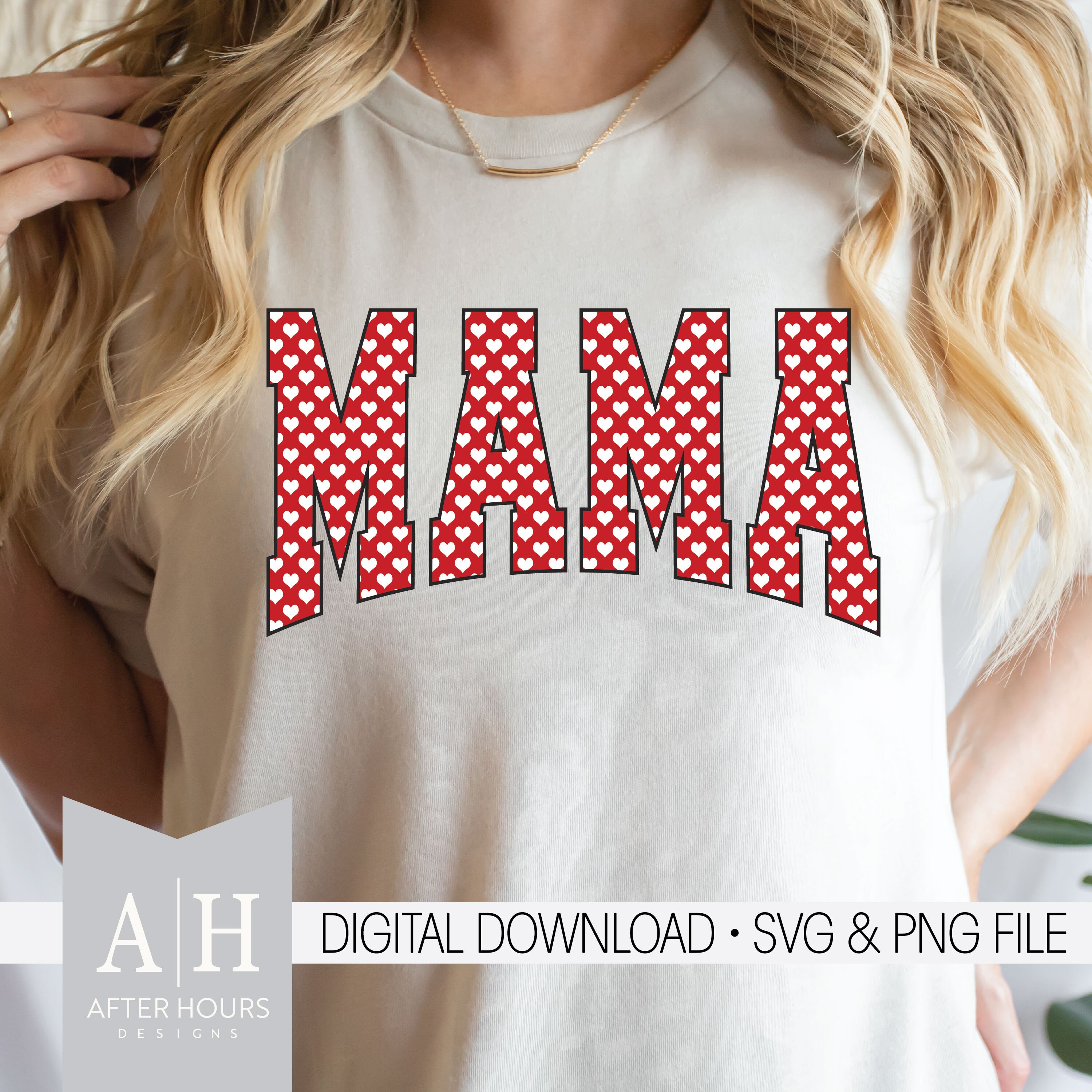 Mama Valentines Red and White Png/svg - Mama Valentines Png/svg ...