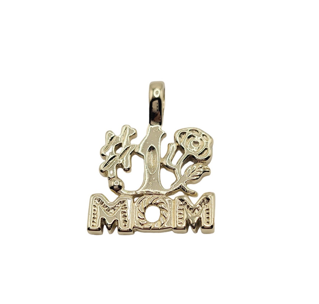 Number One Mom With Flower Charm - Etsy