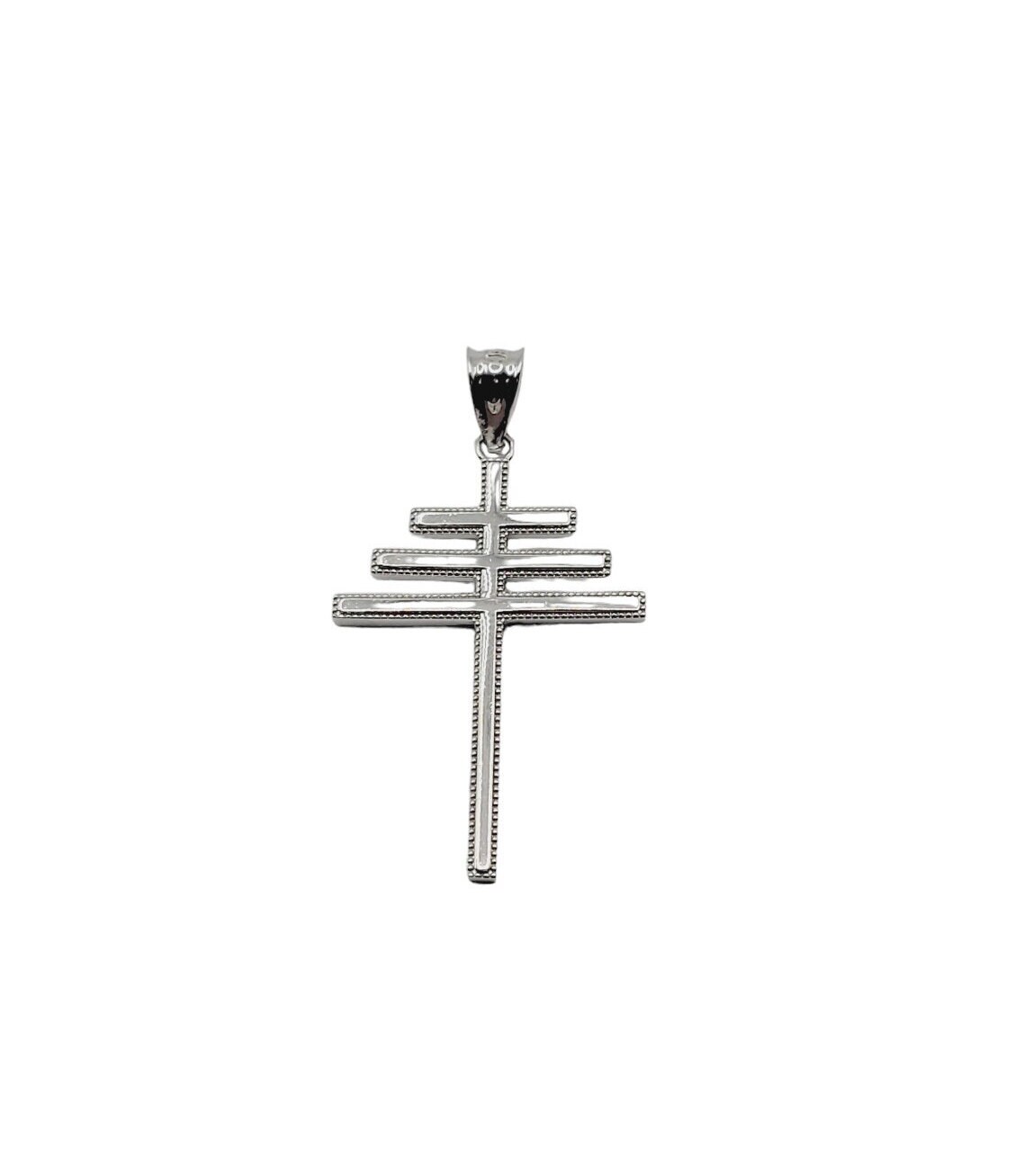 Sterling Silver Papal Cross Charm - Etsy