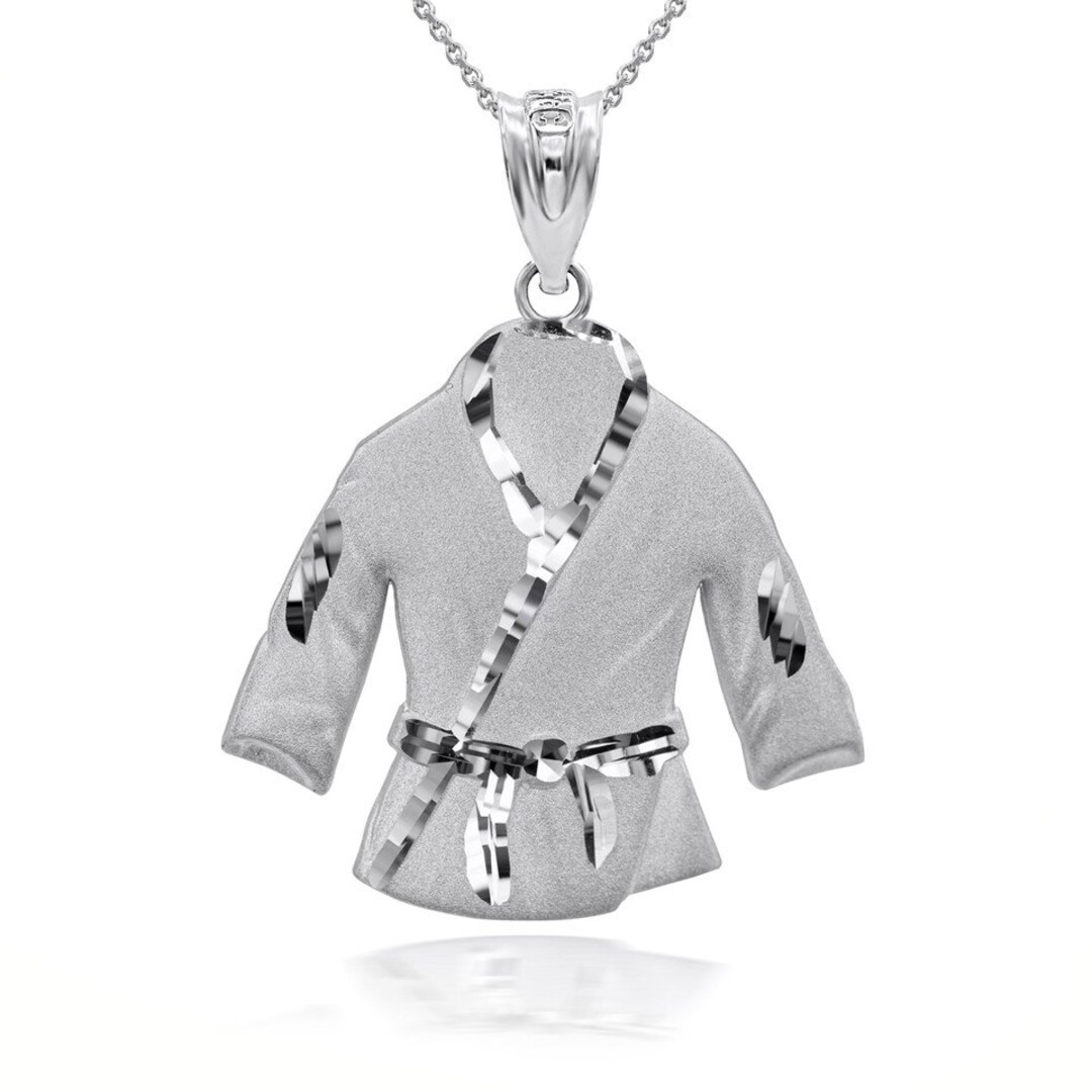 Sterling Silver Martial Arts Karate Robe and Chain - Etsy