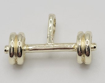 Barbell Charm - Etsy