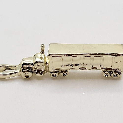 Personalized Semi Truck Keychain Tractor Trailer Keychain - Etsy