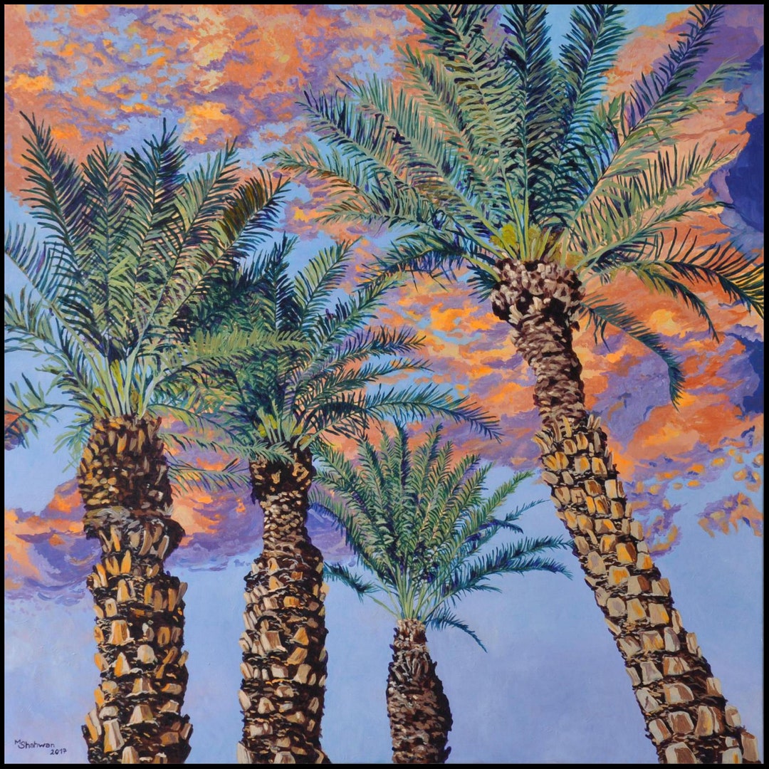 Palm Trees in Ein Bokek at the Dead Sea - Etsy UK