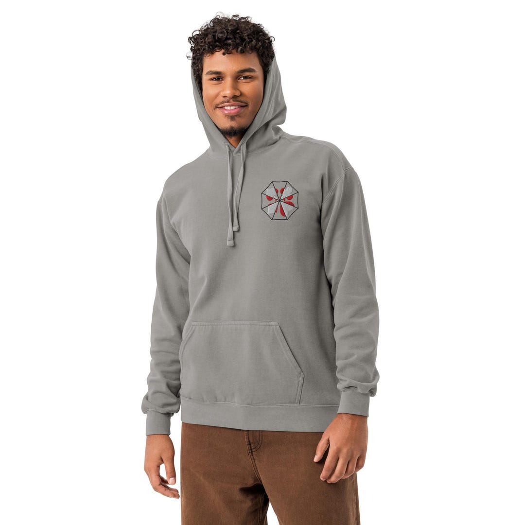 Resident Evil Umbrella RCPD Card Suit Keys Embroidered Hoodie - Etsy
