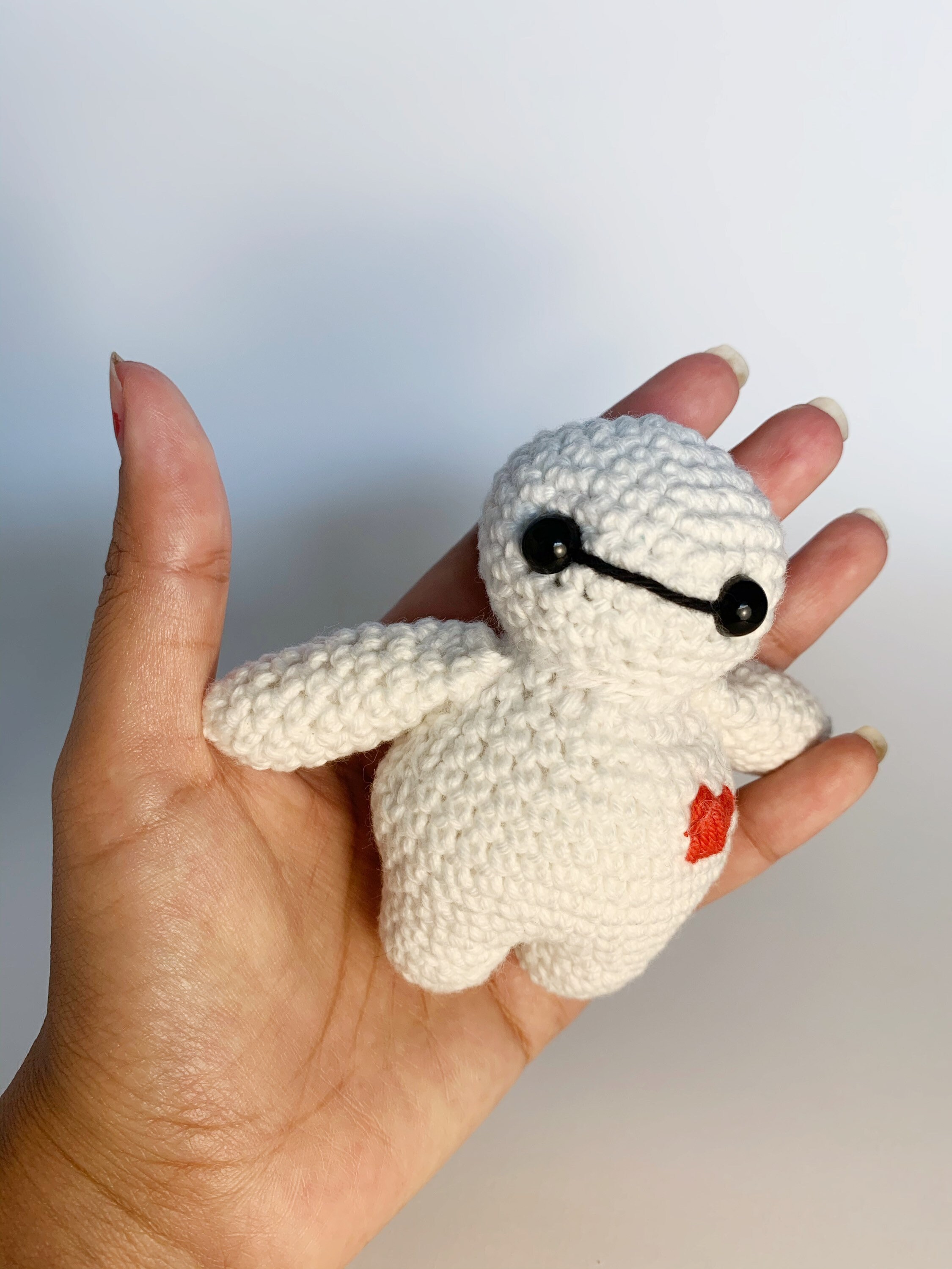 Disney Baymax Big Hero 6 Inspired Keychain Amigurumi Crochet | Etsy