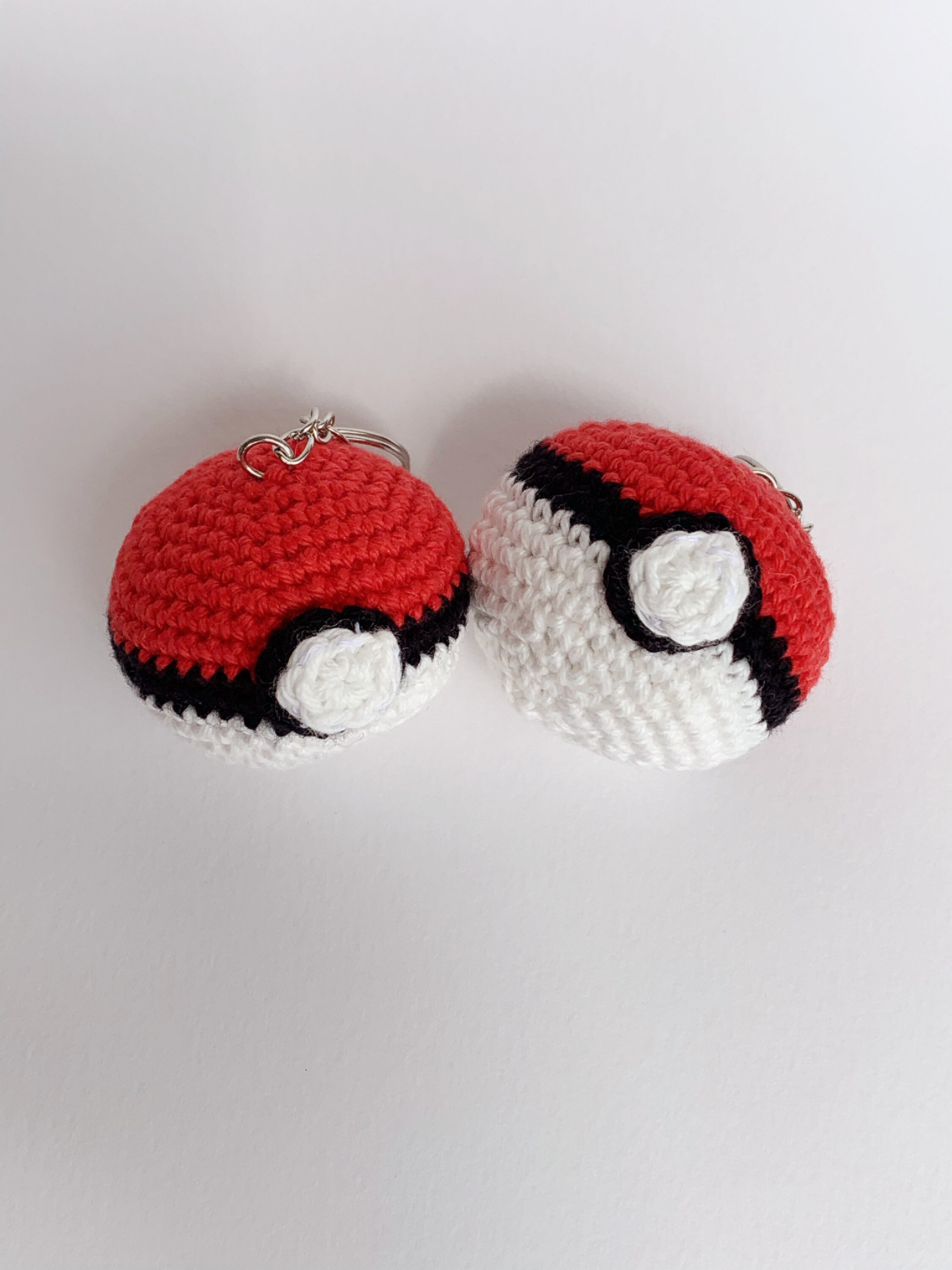 Pokeball Inspired Keychain Stuffed Pokéball Cute Pokemon - Etsy