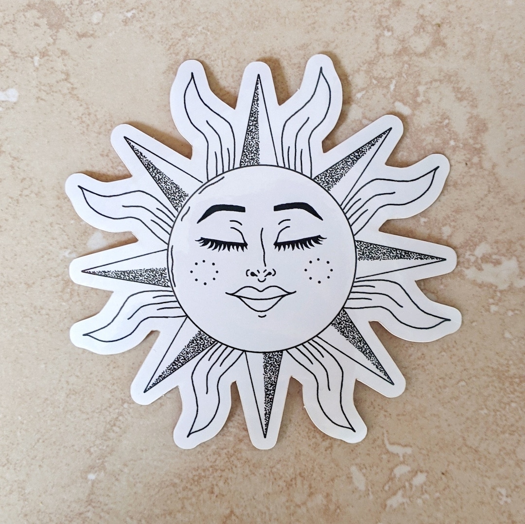 Sun Sticker/decal Vinyl - Etsy