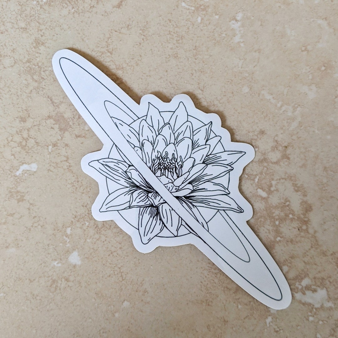 Saturn Lotus Decal/sticker Vinyl - Etsy