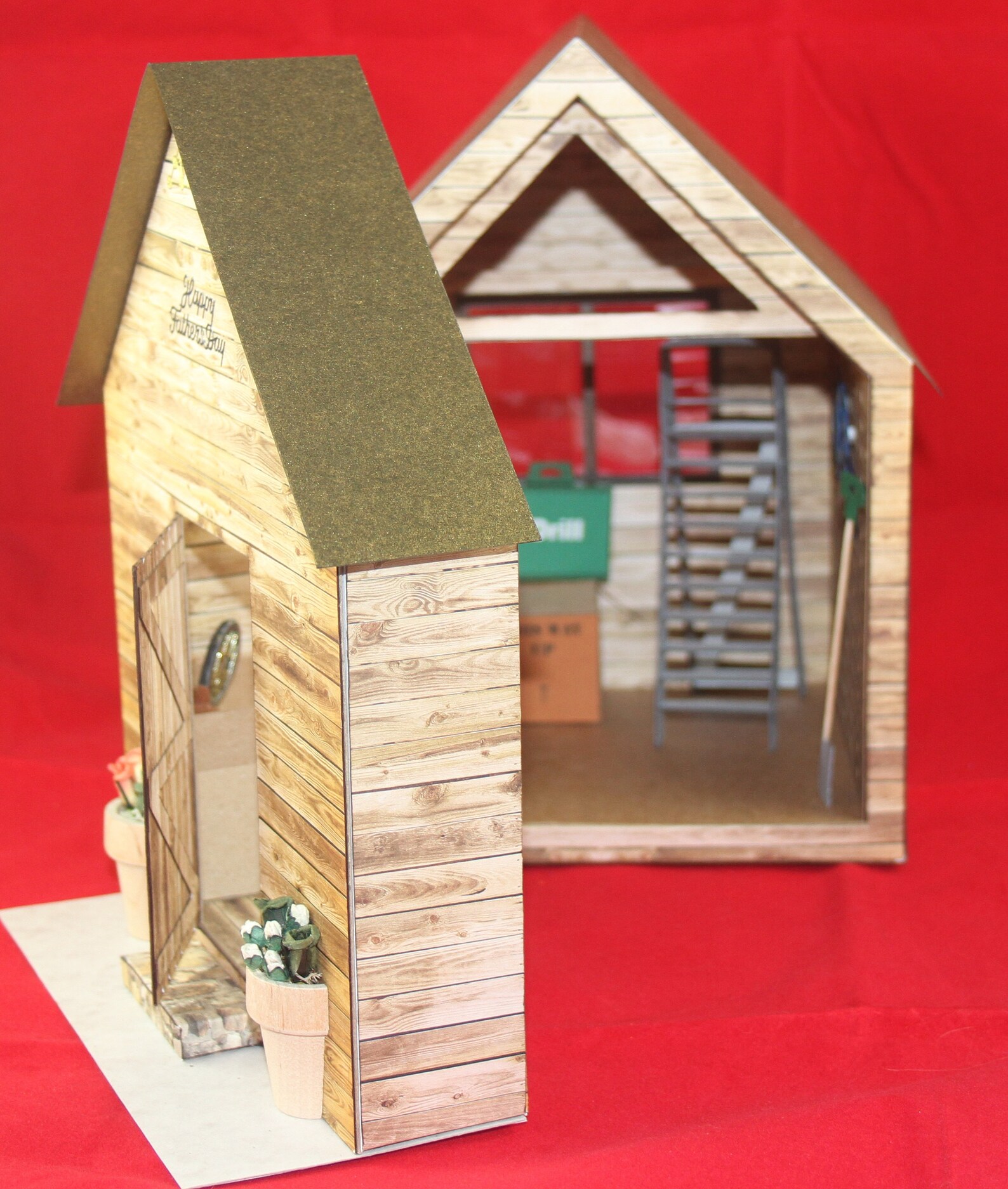 3d Papercraft Garden Shed 3d Template PDF Template 3d | Etsy