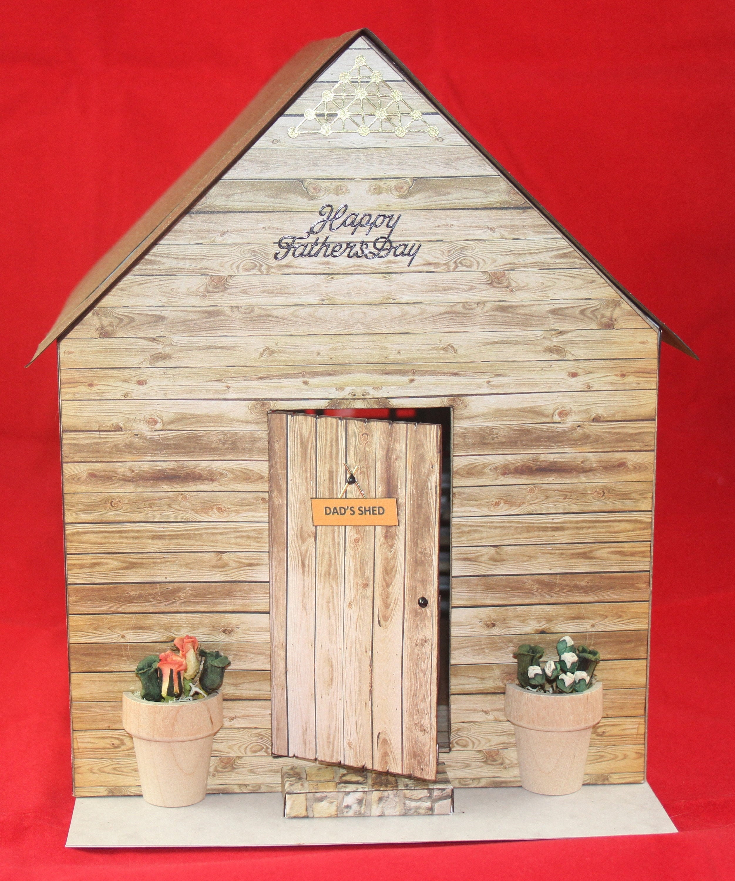 3d Papercraft Garden Shed, 3d Template, PDF Template, 3d Pattern, Cameo ...