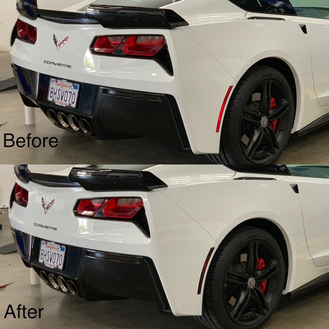 Chevrolet Corvette C7 Rear Bumper Side-reflector Overlay - Etsy