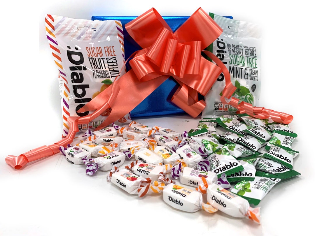 Diablo Sugar Free Diabetic Sweets Retro Sweet Chocolate Toffee 2x75g ...