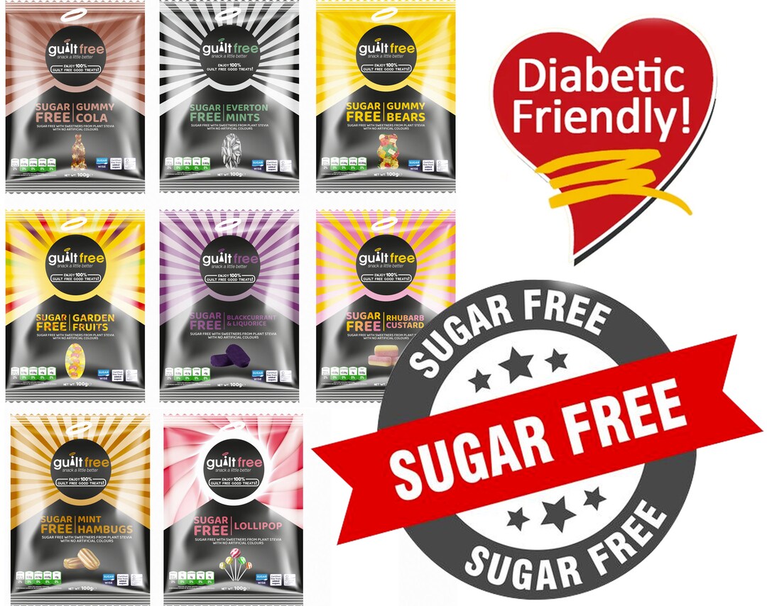 Diabetic Sugar Free Sweets 100G Sugar Free Gummies Gummy, Hard Boiled ...