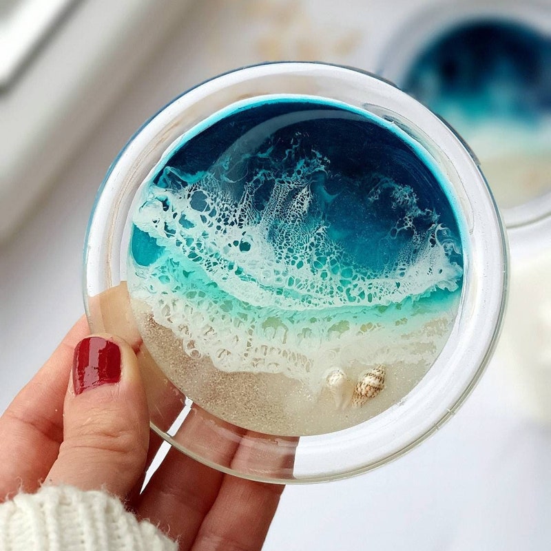 Sea Glass Coasters - Etsy