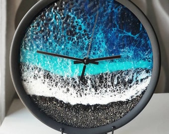 Epoxy Beach Wall Clock - Etsy