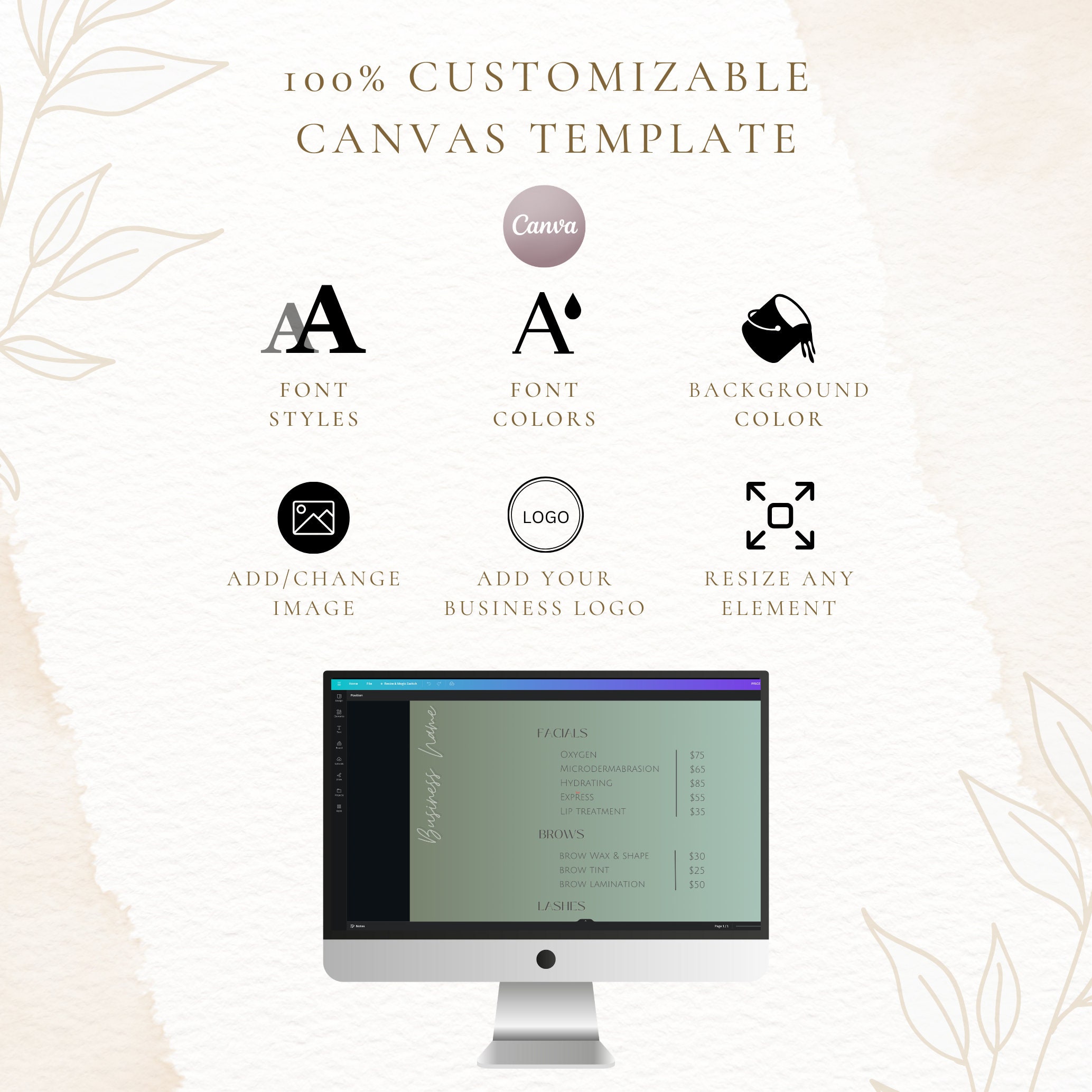 Digital Price List Gift Certificate Loyalty Card Bundle - Etsy