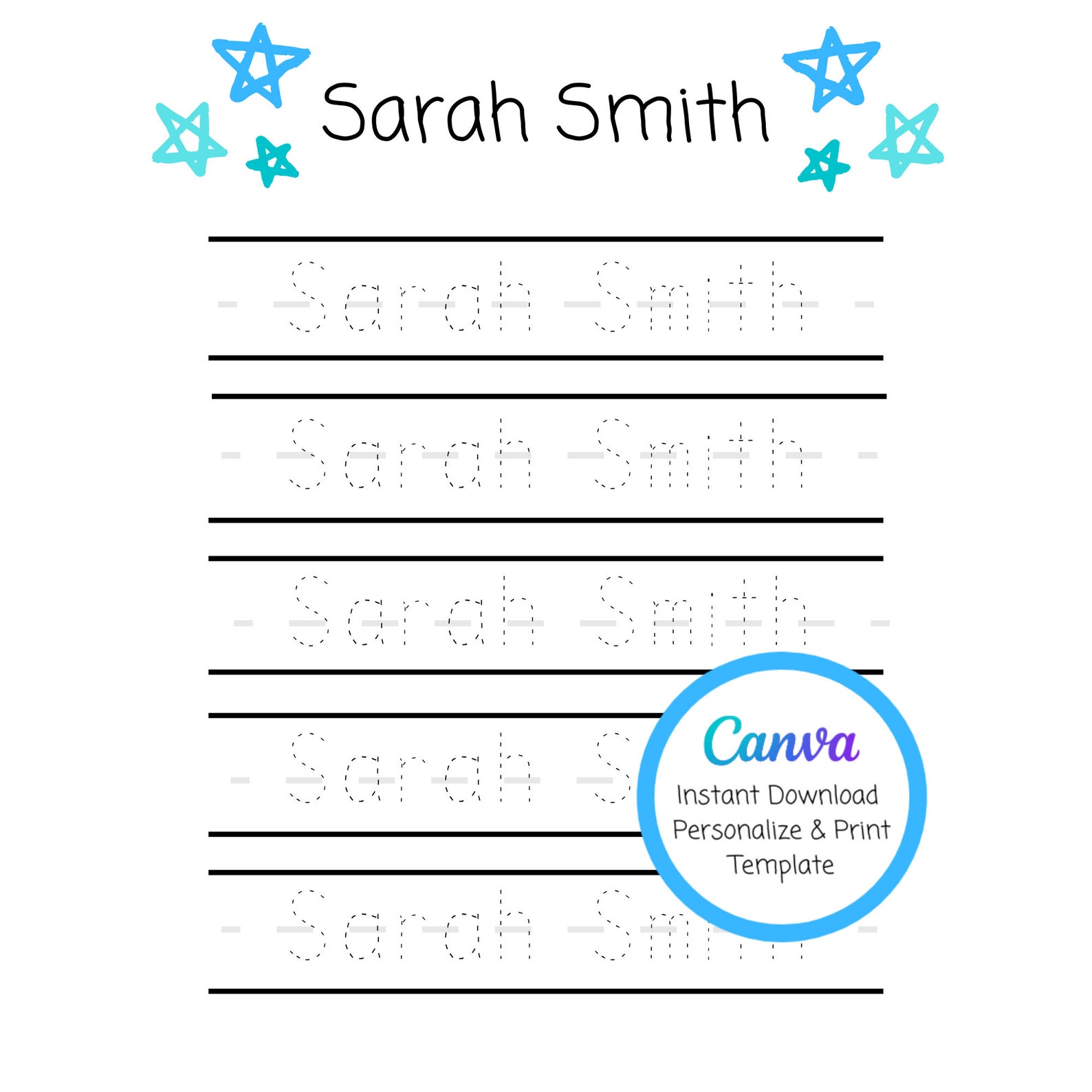 Customizable Name Trace - Etsy