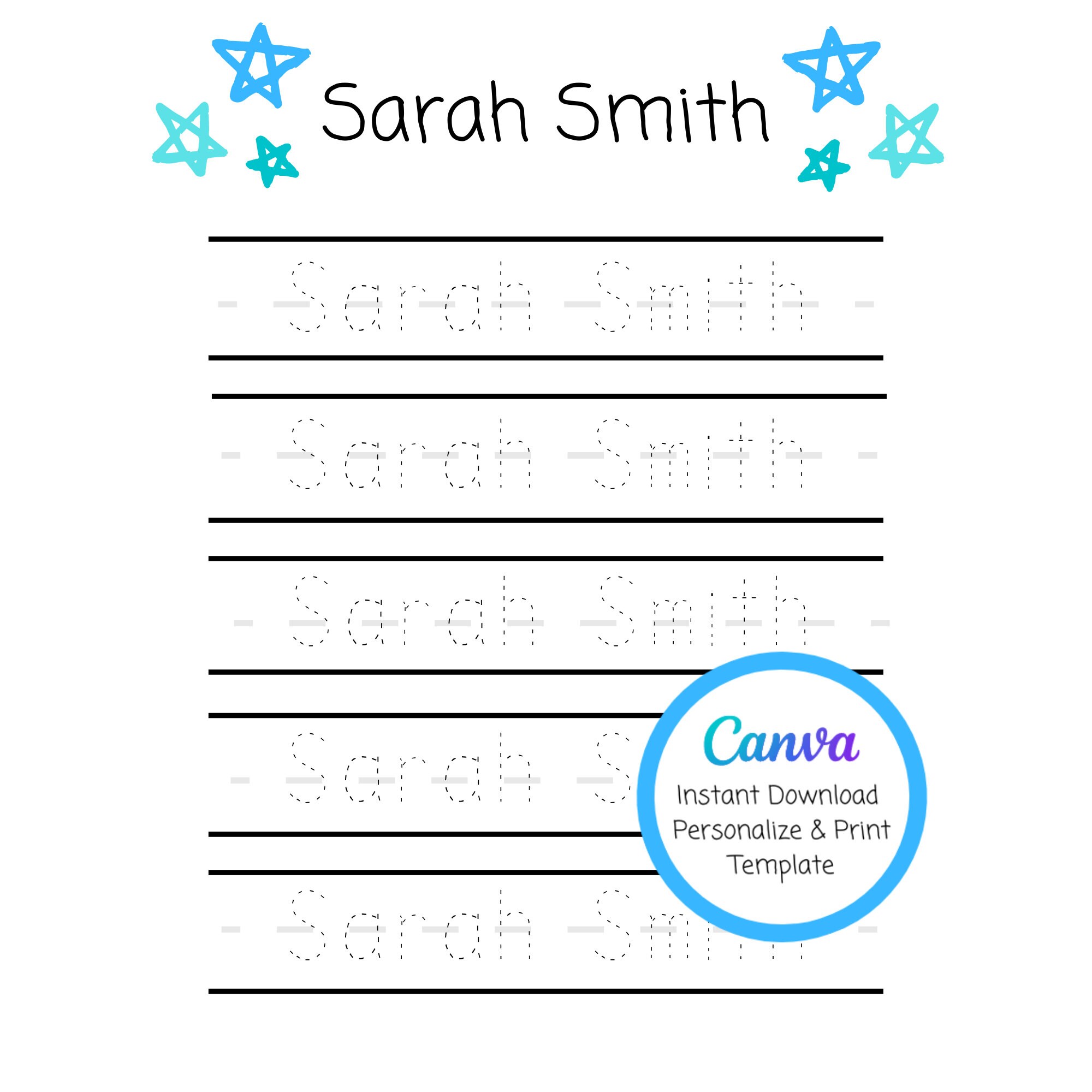 Customizable Name Trace - Etsy