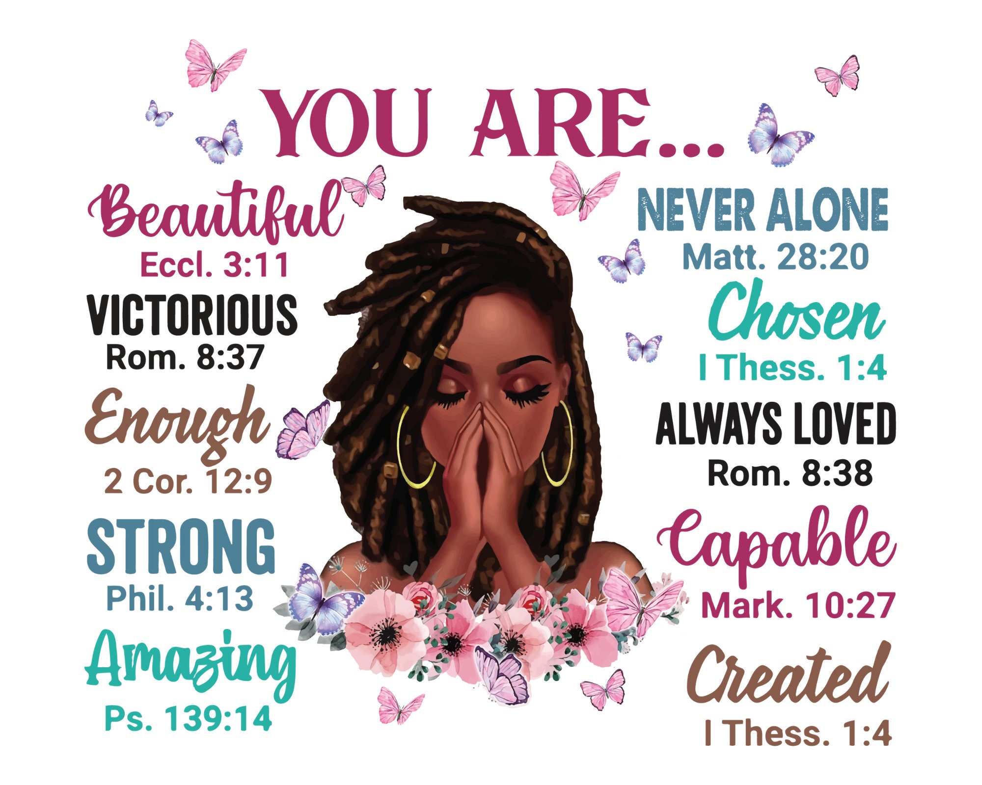 Black Girl God Say I Am Png Black Girl Melanin African - Etsy