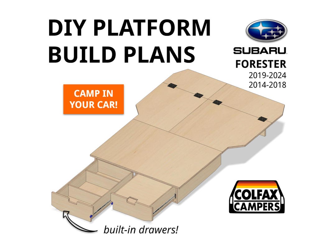 DIY Platform Build Plans - Subaru Forester (5th Gen, 4th Gen) - Etsy