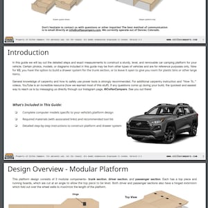 DIY Platform Build Plans - Toyota RAV4 [including Hybrid] - Etsy