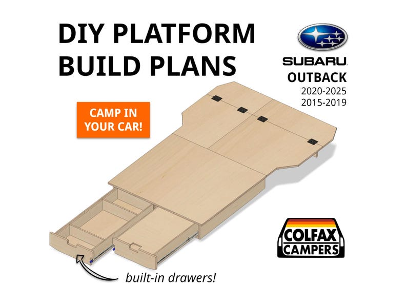 DIY Platform Build Plans - Subaru Outback (6th Gen, 5th Gen) - Etsy