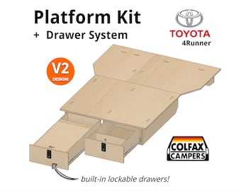 Drawer System / Sleep Platform Digital Build Plans for 3rd Gen Toyota ...