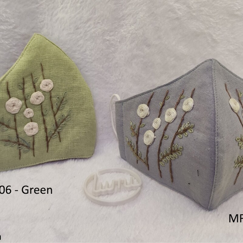 Embroidered Mask - Etsy