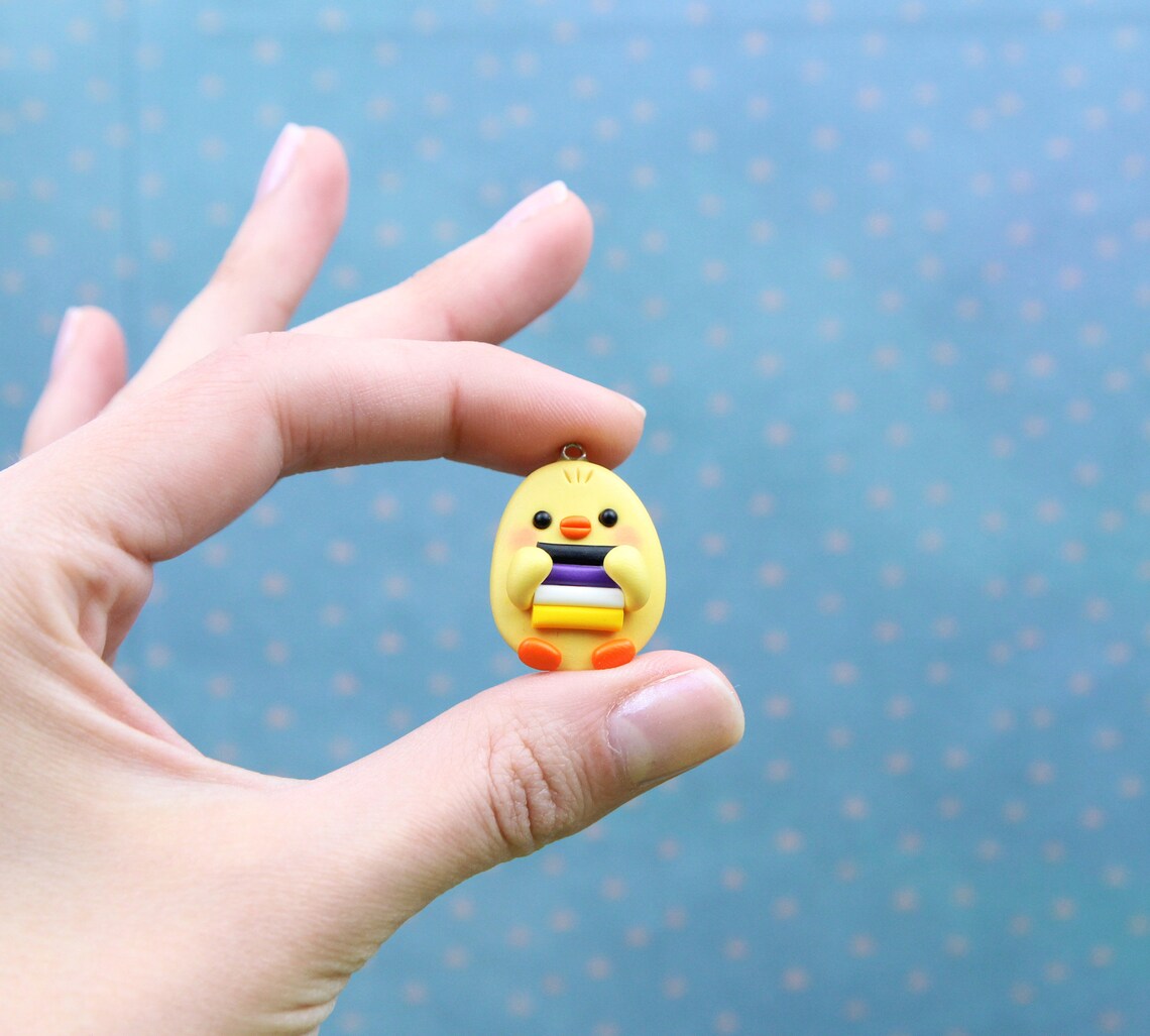 LGBTQ Pride Duck Earrings, Duck With Rainbow Flag Earrings, Lesbian Non ...