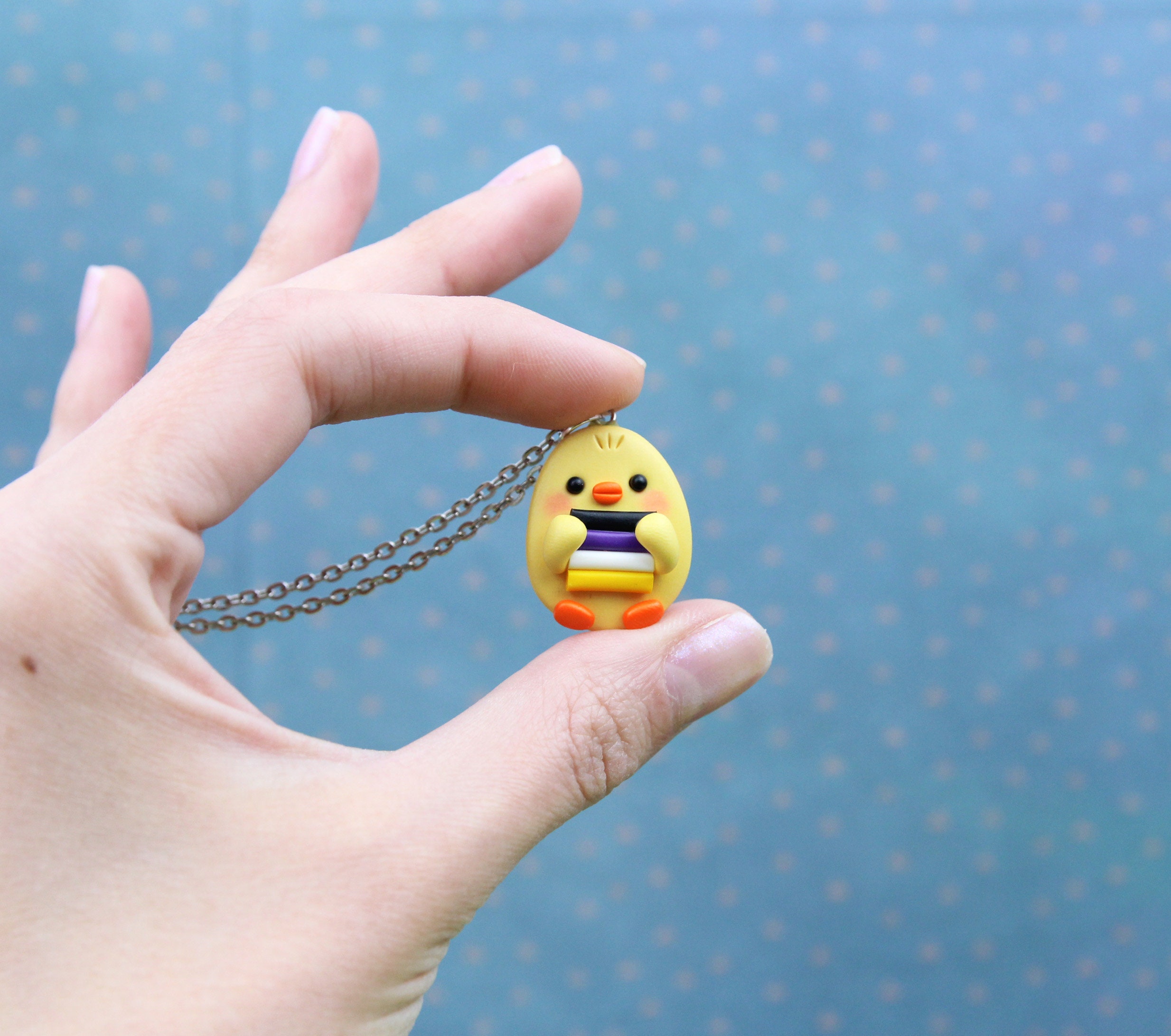 LGBTQ Pride Duck Necklace, Lesbian Non Binary Bisexual Transgender ...