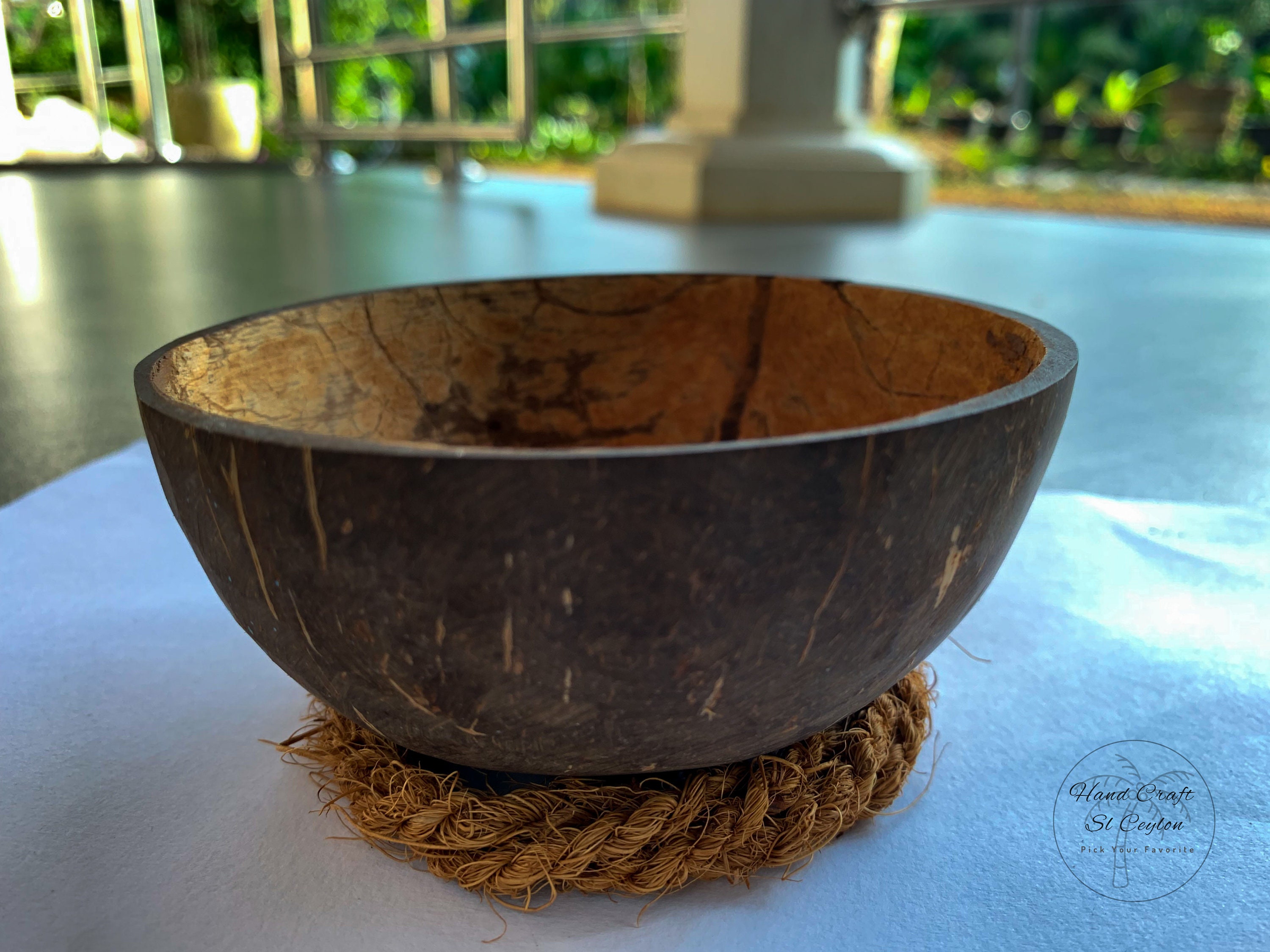Coconut Fiber Ring Stand | Coconut Bowl Holder | Hot Plate Stand ...