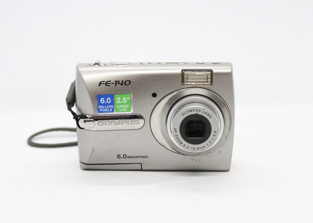Y2K Digital Camera Olympus FE-140 Silver - Etsy