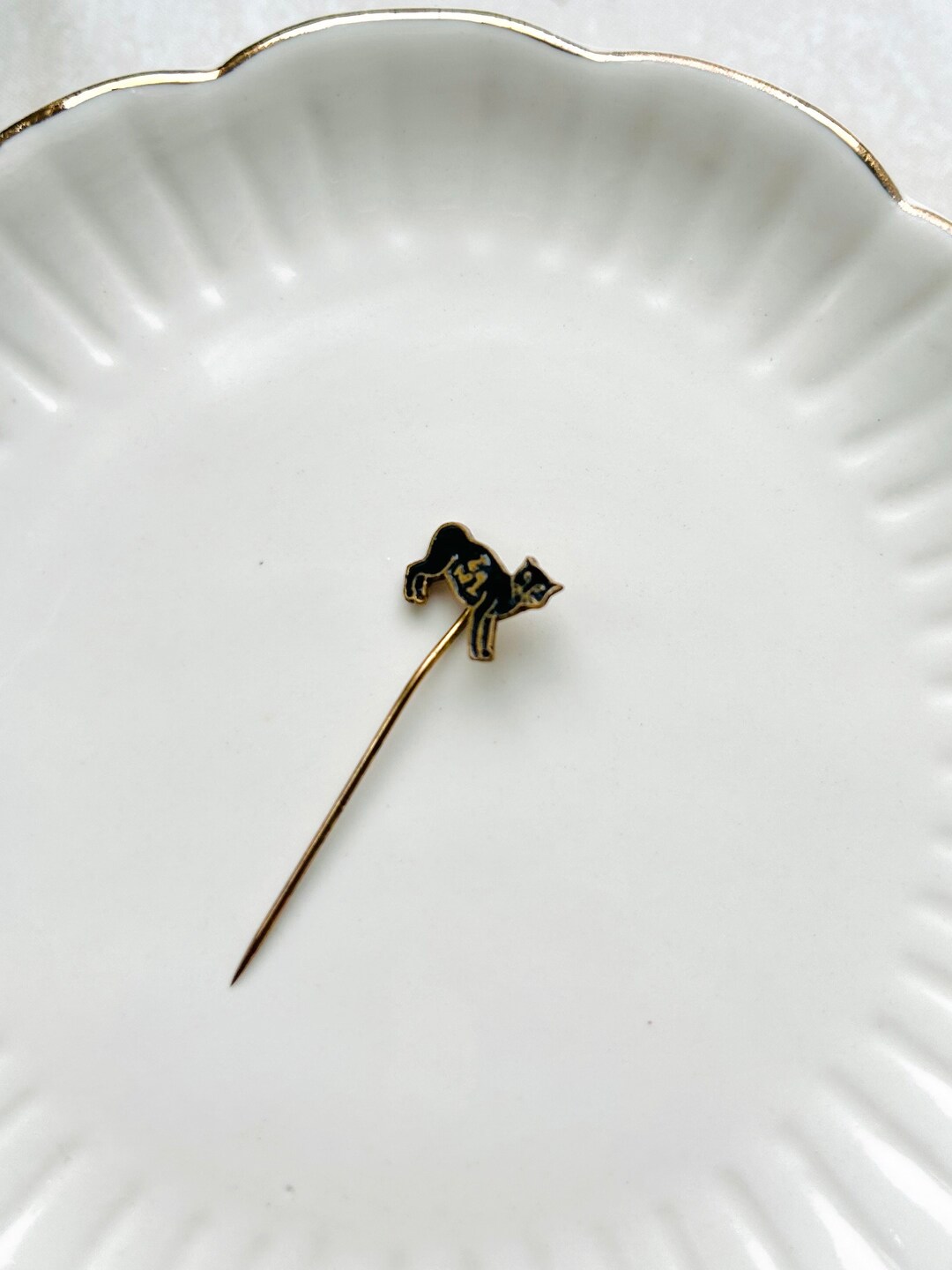 Antique Isle of Man Pin, Vingate Black Manx Pin, Isle of Man Brooch ...