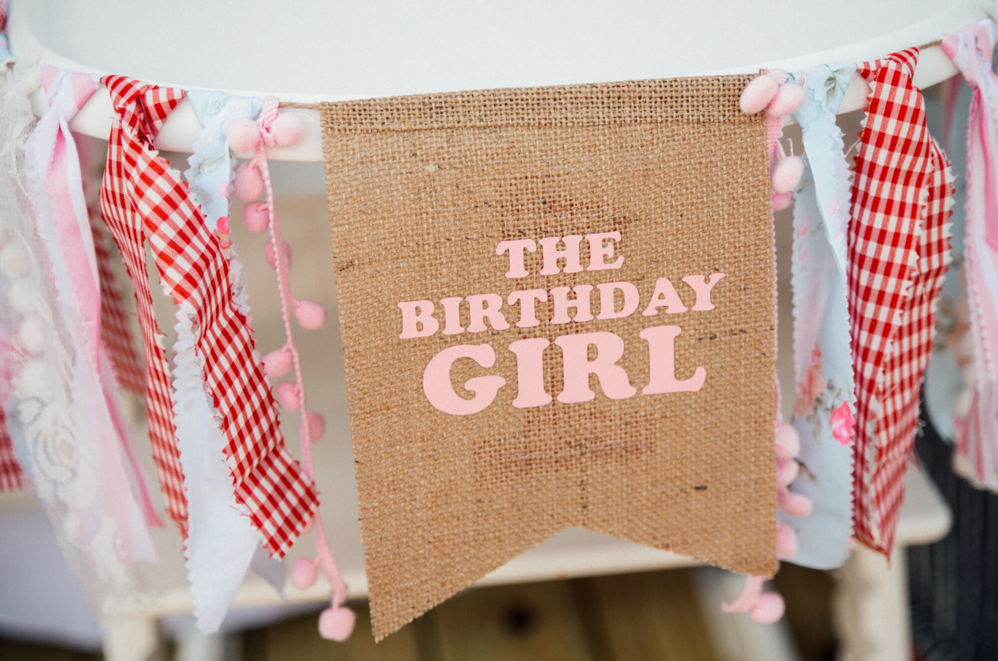 The Birthday Girl Banner Design Digital Download 6x6 Berry 1st Bday ...