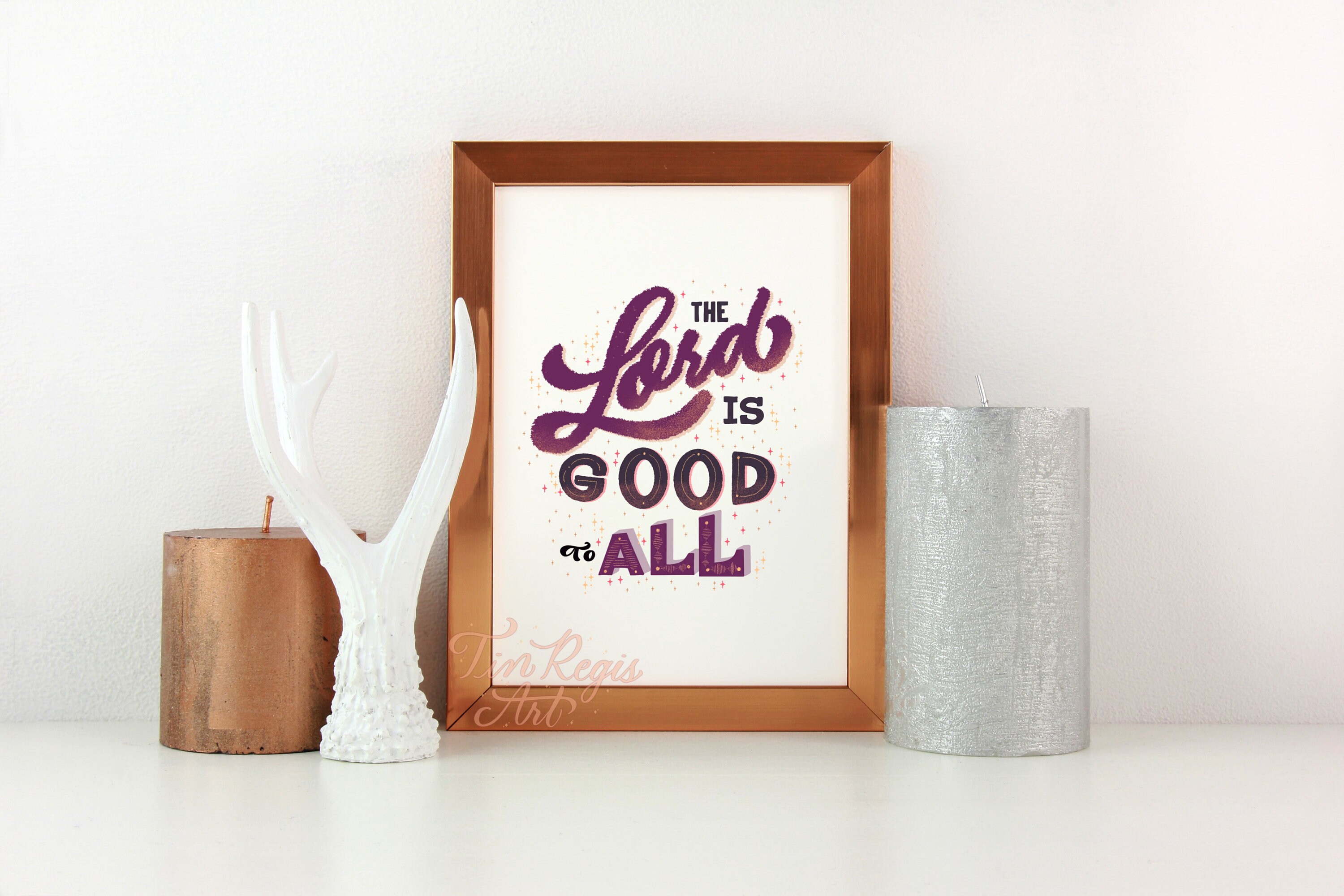 The Lord is Good to All Bible Verse, Printable Wall Art, Digital ...