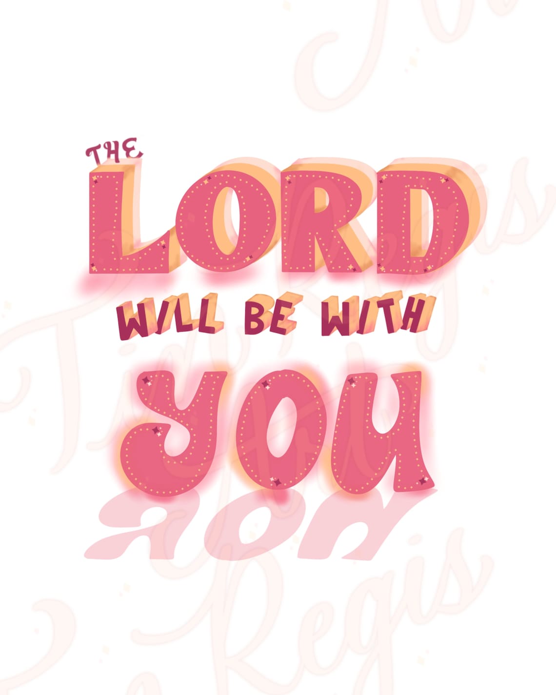 The Lord Will Be With You Bible Verse Printable Wall Art - Etsy