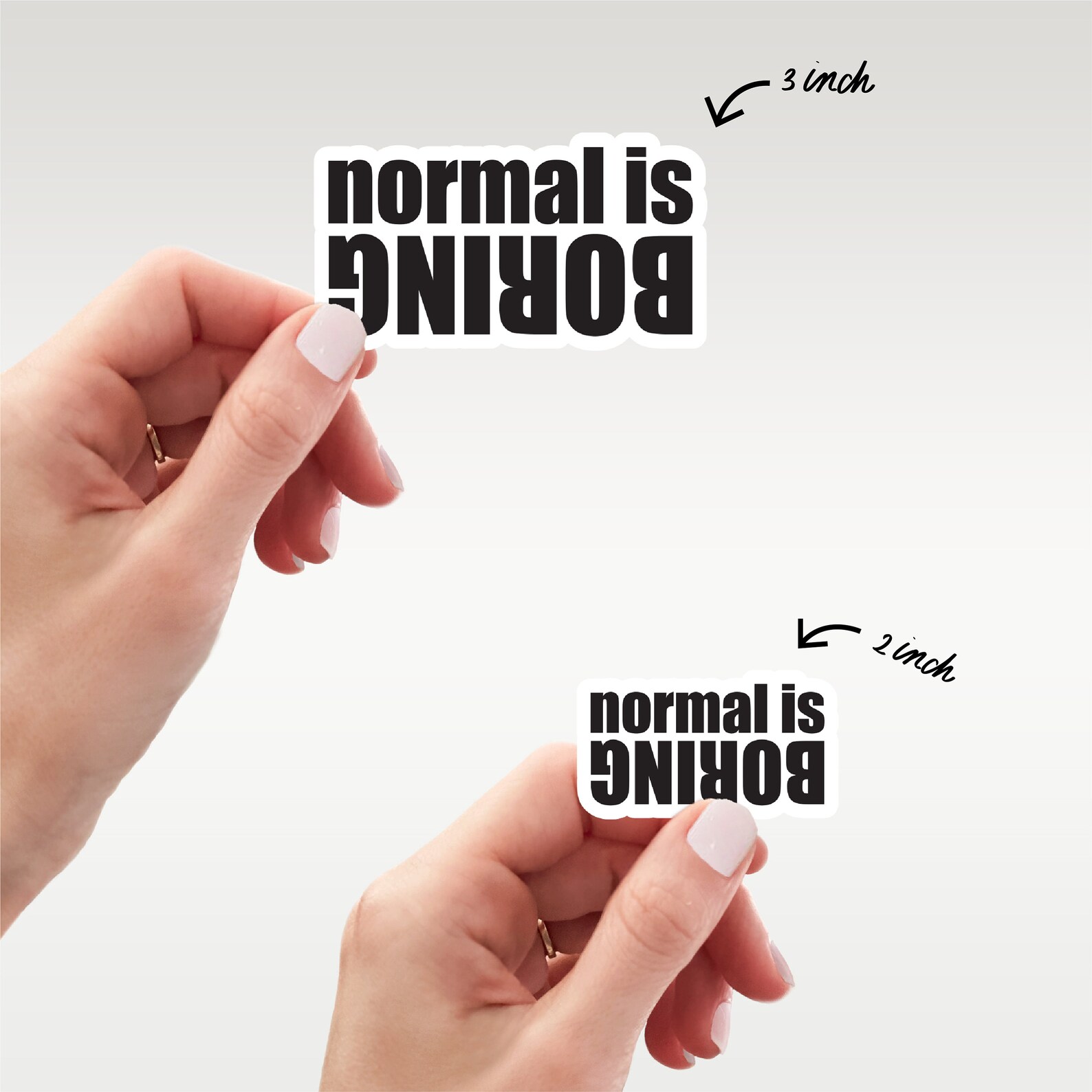 Normal is Boring Sticker Decal - Etsy