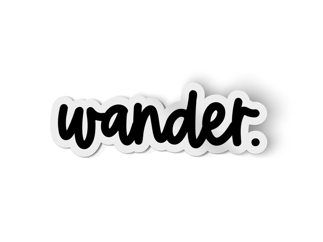 Outdoor Wander Sticker | Waterproof Stickers for Water Bottle and ...
