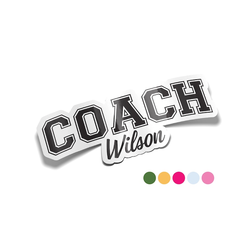 Coach Stickers Football - Etsy