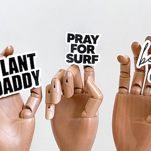 Pray for Surf Sticker | Beach Decal | Bumper Sticker | for Water Bottle ...