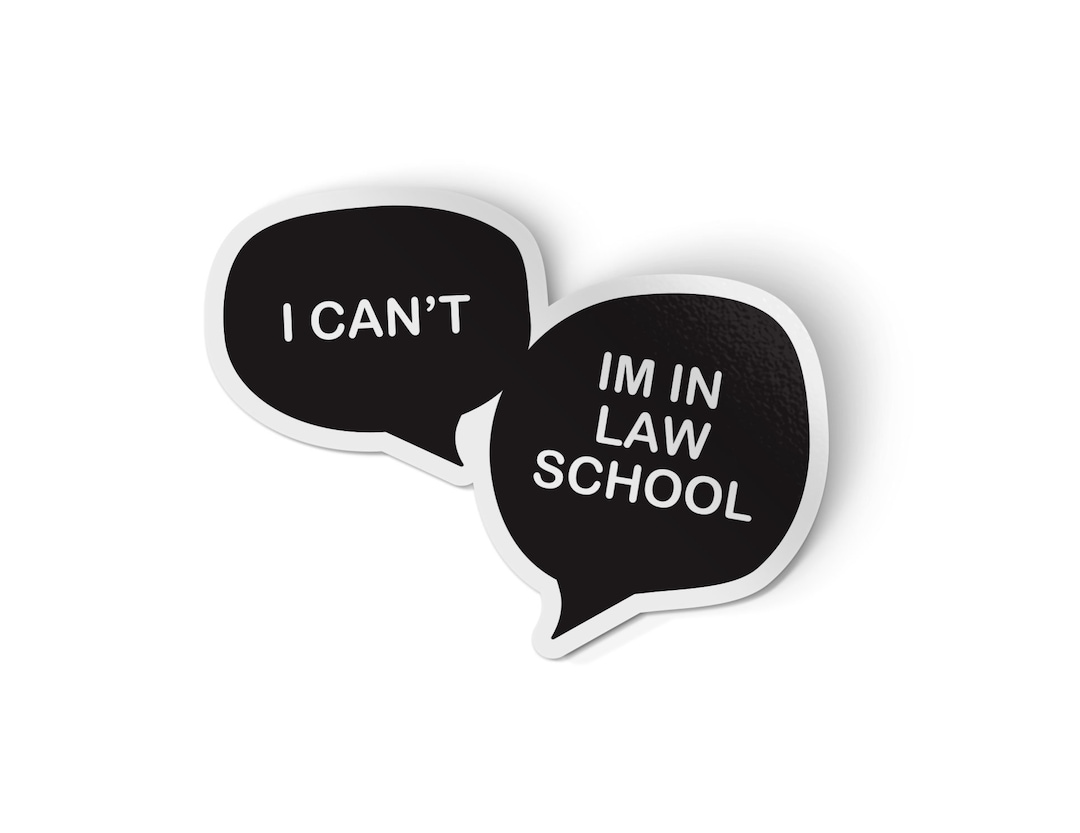 Law School Sticker | Water Proof Vinyl Decal - Etsy
