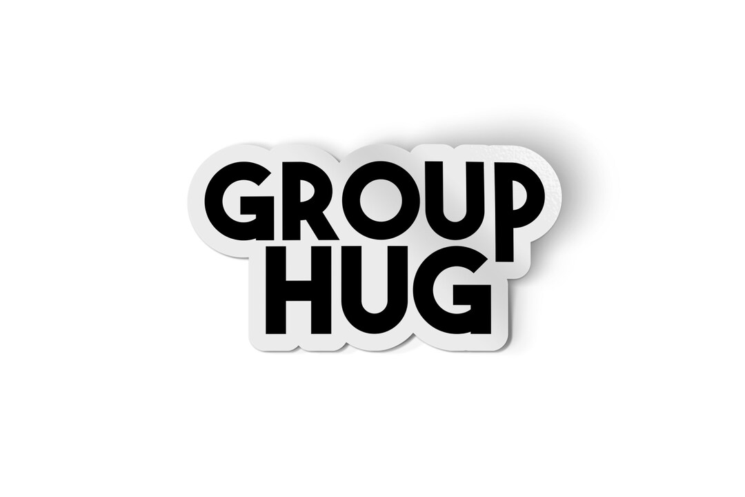 Group Hug Sticker, Hugger, for Laptop and Water Bottle - Etsy