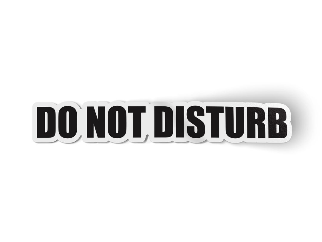 Do Not Disturb Sticker | Antisocial Water Bottle Sticker or Laptop ...