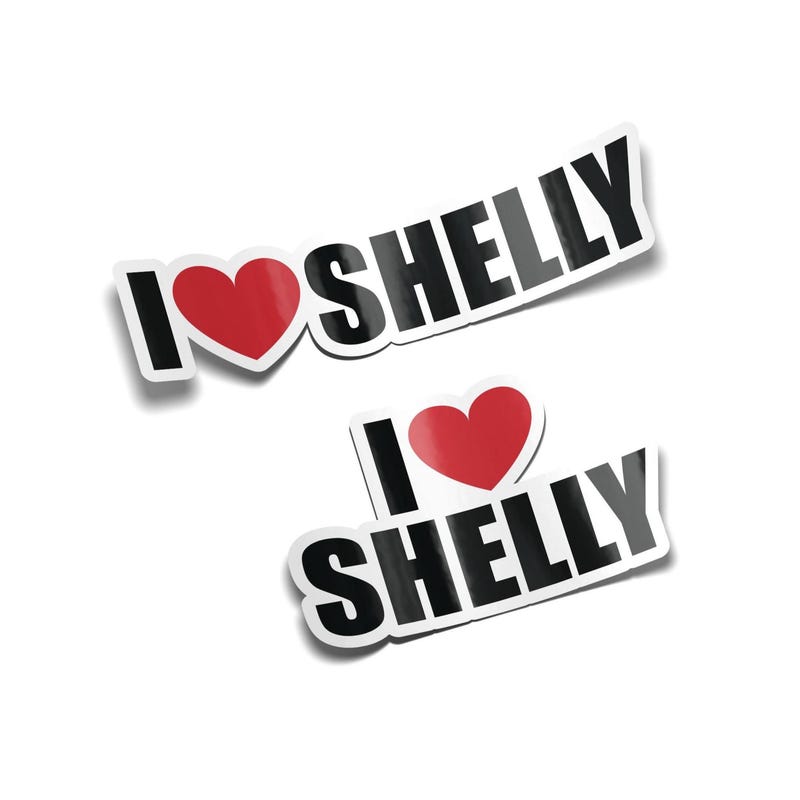 Custom Heart Stickers - Etsy