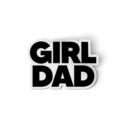 Girl Dad Sticker Girldad Water Bottle Sticker Laptop - Etsy